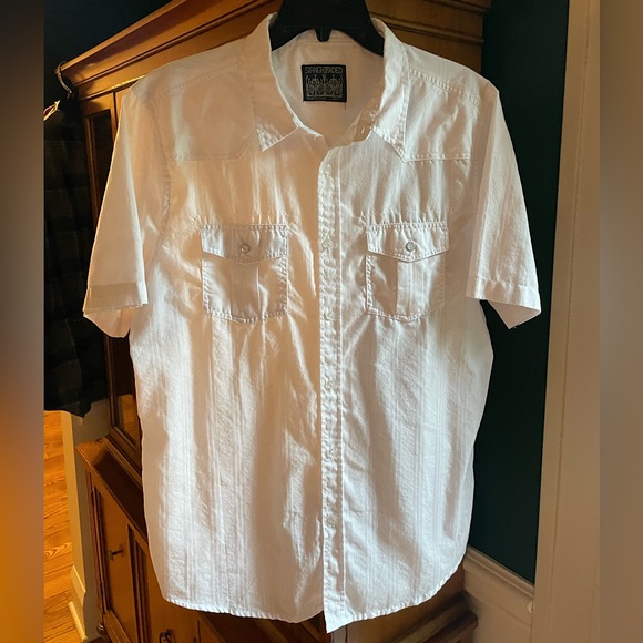 straight faded | Shirts | Straight Faded Basic Western White Casual ...